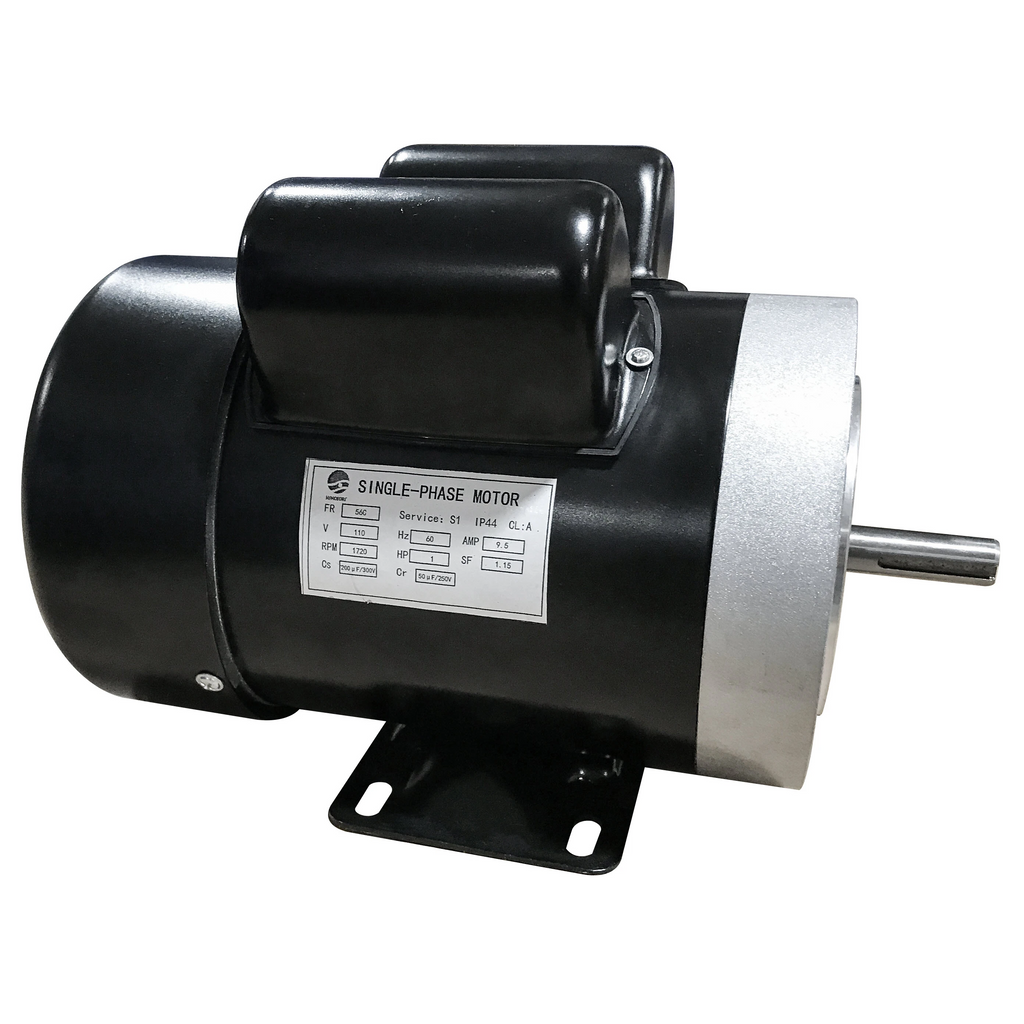 1725 RPM 1 HP 110V motor with NEMA 56 frame
