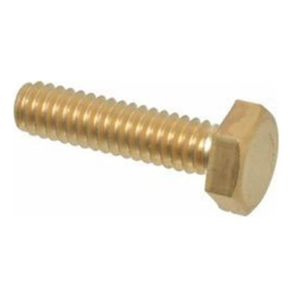1/4-20 x 1 inch HHCS Brass Hex Bolt